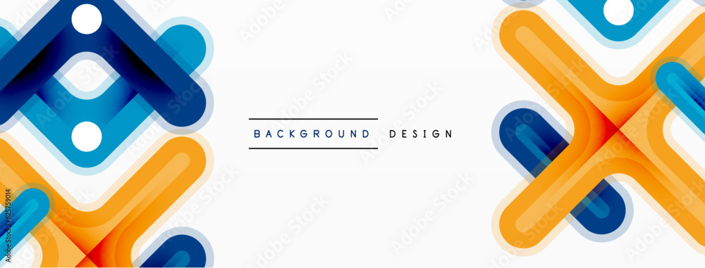 Minimal geometric background cross line. Design for wallpaper, banner ...