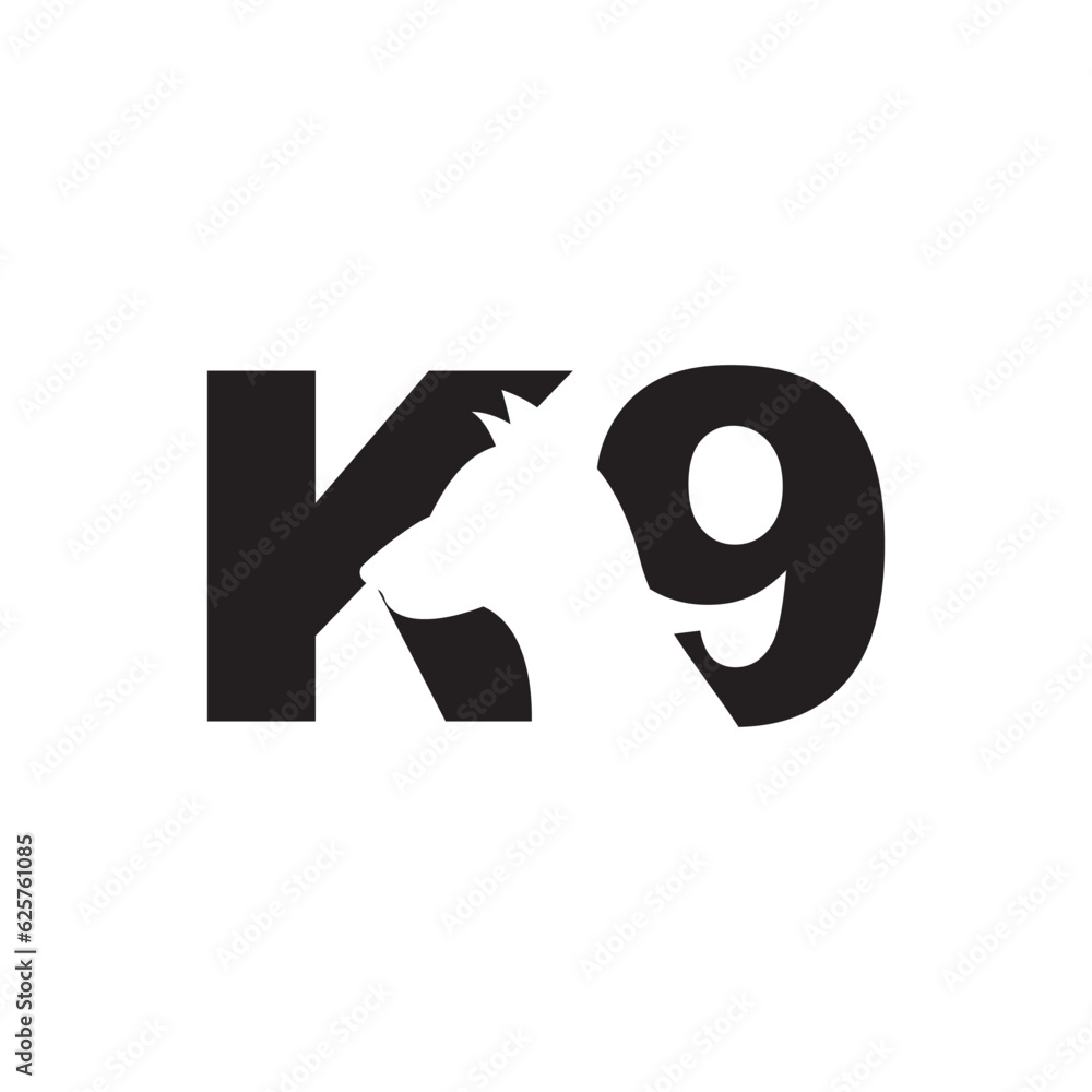 training k9 Dog logo design vector ideas on a white background Stock ...