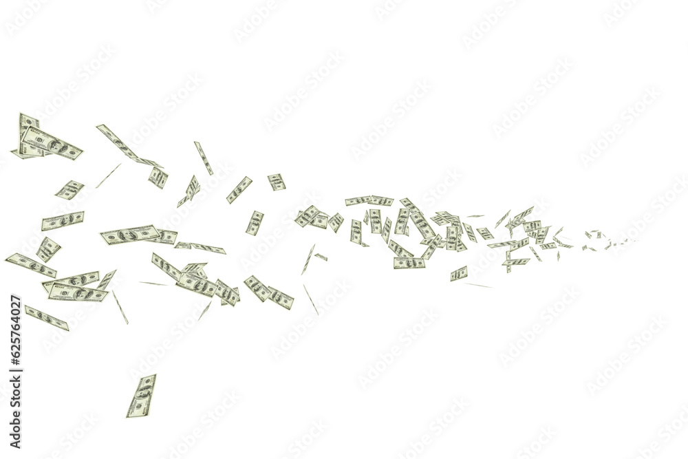 Digital png illustration of floating cash on transparent background ...
