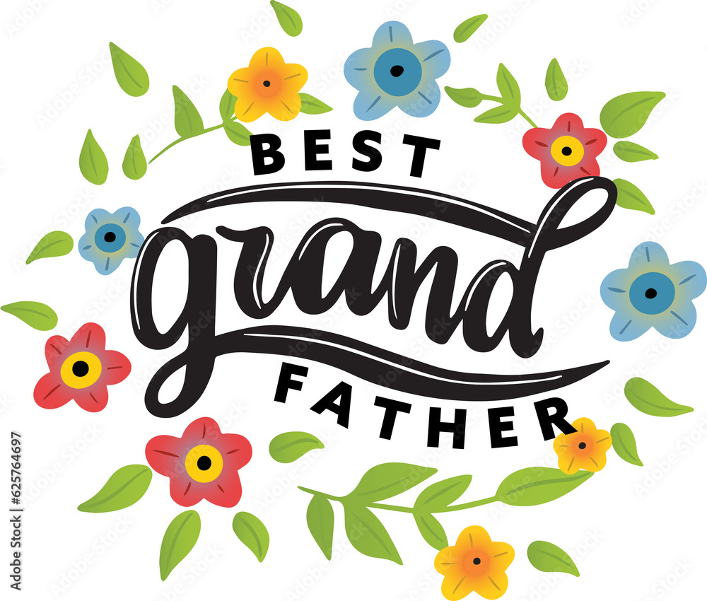 Digital png illustration of best grand father text on transparent ...