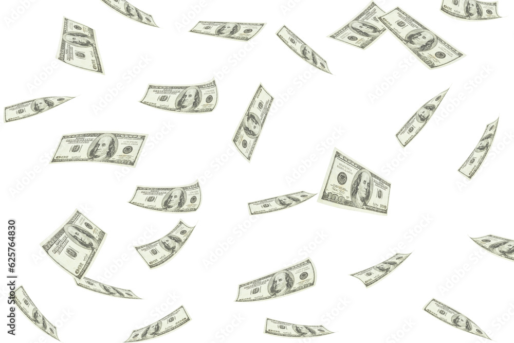 Poster Digital png illustration of floating cash on transparent ...