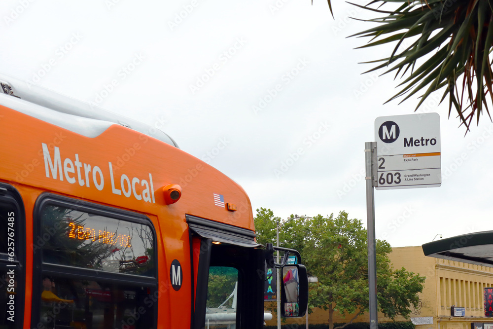 Los Angeles, California: LA Metro Bus Transit, Public Transport of Los ...