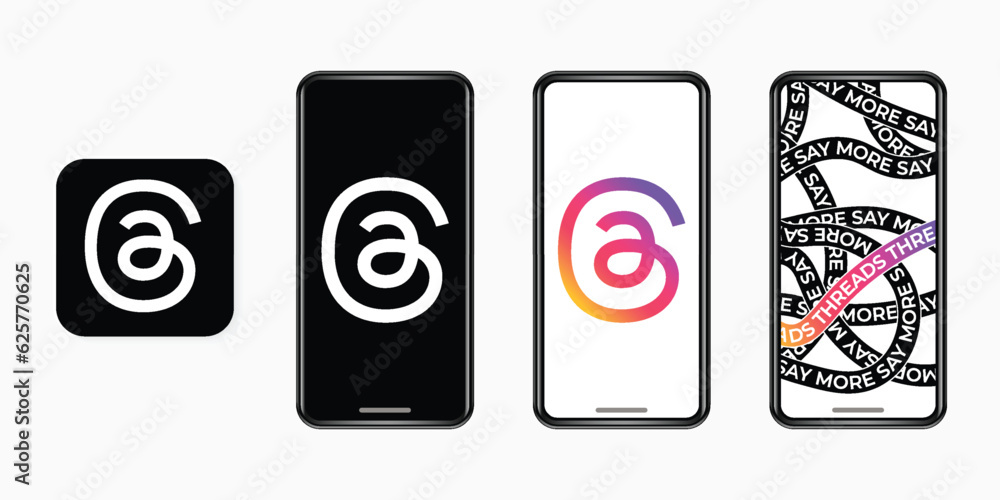 Threads Rainbow Logo, Threads social media. Threads social media and ...