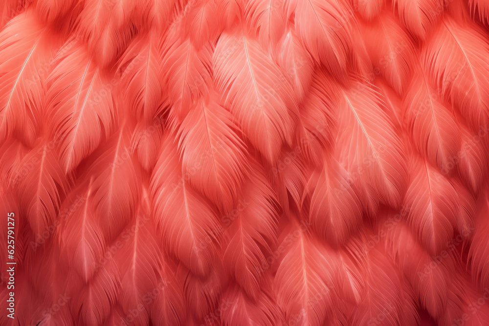 Flamingo bird feather pink color texture background for tropical summer ...