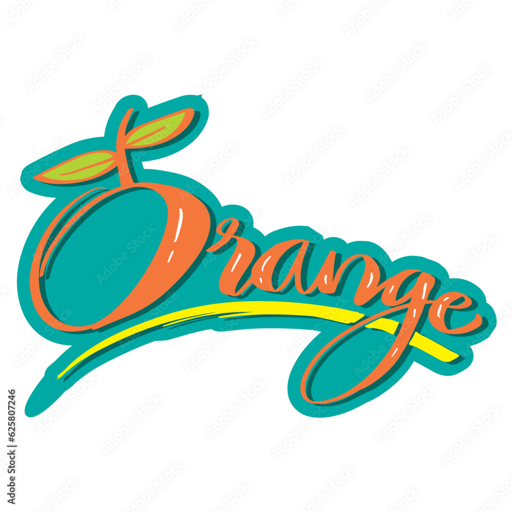 Orange logo design concept. Modern simple fruit orange logo design ...