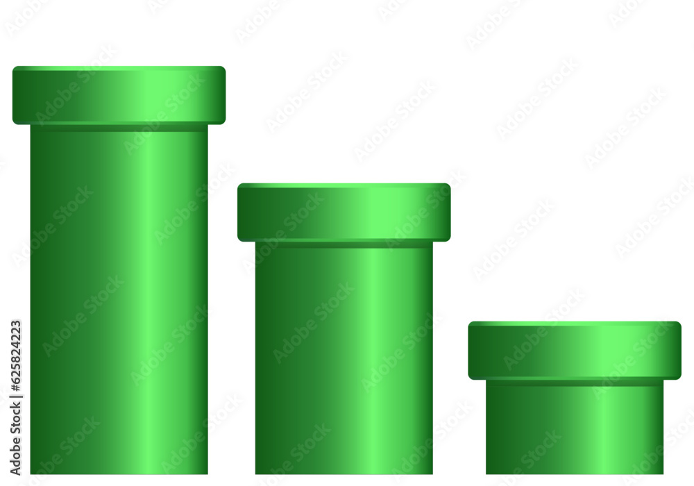 Green pipes. Old video game Stock Vector | Adobe Stock