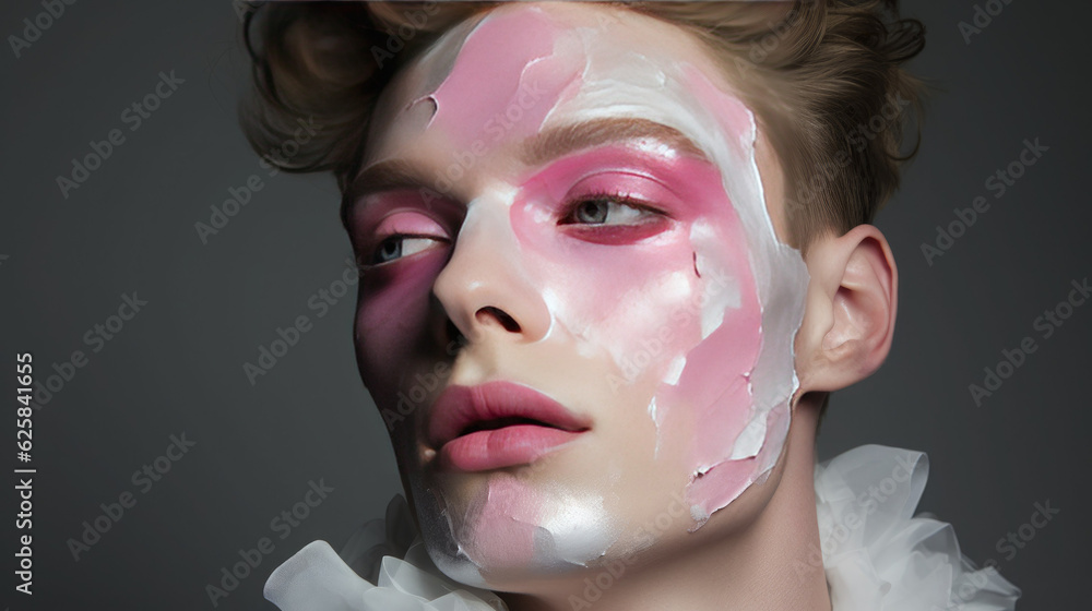 Redefining masculinity: mens make-up is the new norm, man paints lips ...