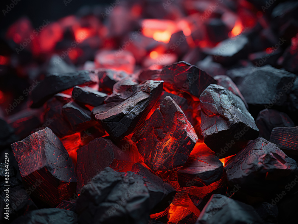 Vibrant Red Burning Embers For Wallpaper And Design Solutions Created ...