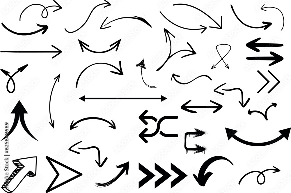 Vetor de Arrow Vector Set - Modern and Minimalist Design Elements,This ...