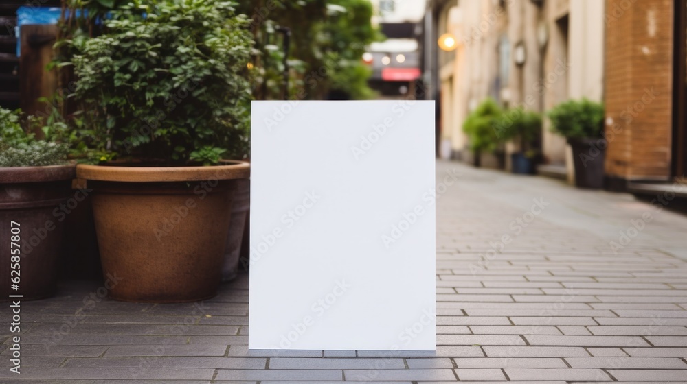 Blank white mockup template background texture of an advertising board ...