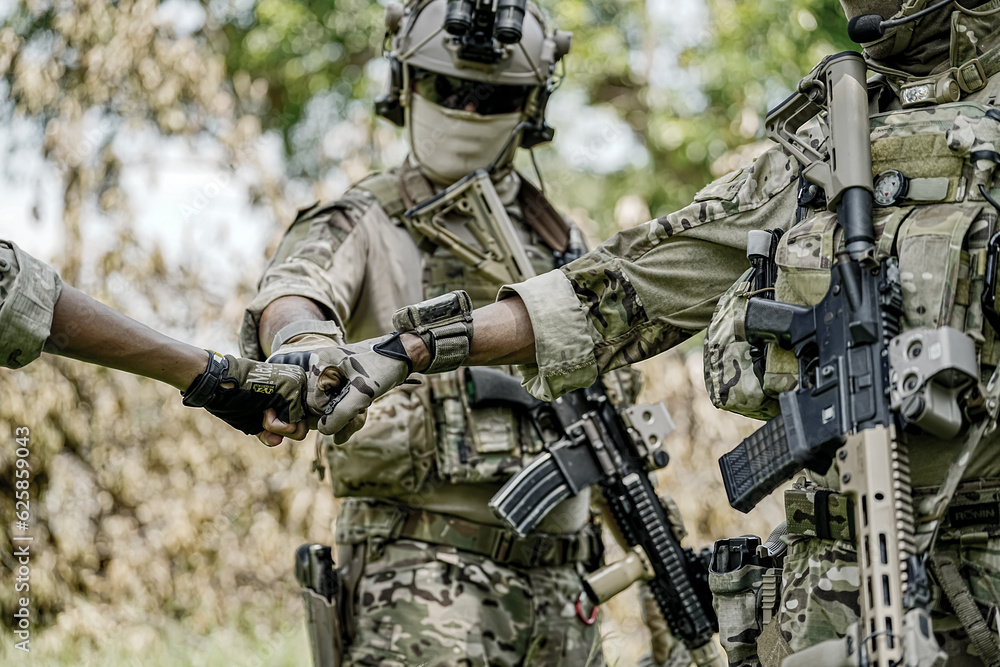 United States Army ranger during the military operation. Professional ...