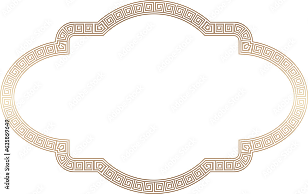 Rectangle shape vintage frames meander frame Greek key pattern Greek ...