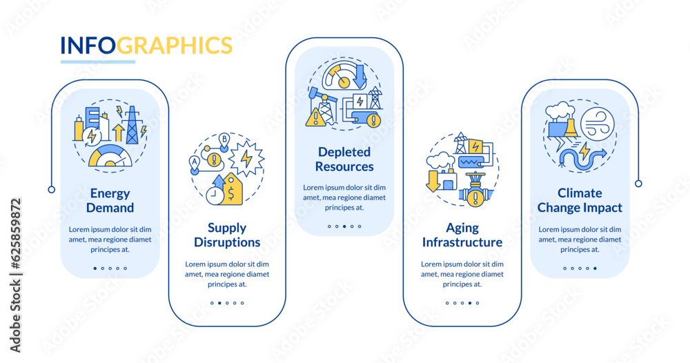 2D carbon border adjustment vector infographics template, data ...