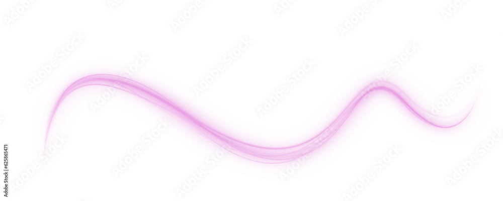 Luminous pink lines of speed. Light glowing effect . Abstract motion ...