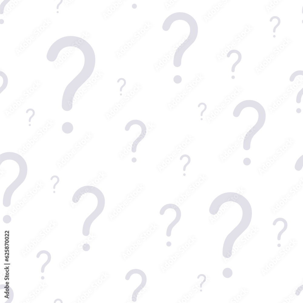 Question marks texture - seamless vector grey pattern Stock Vector ...