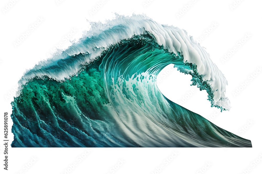 Realistic ocean wave border on transparent background. PNG image Stock ...