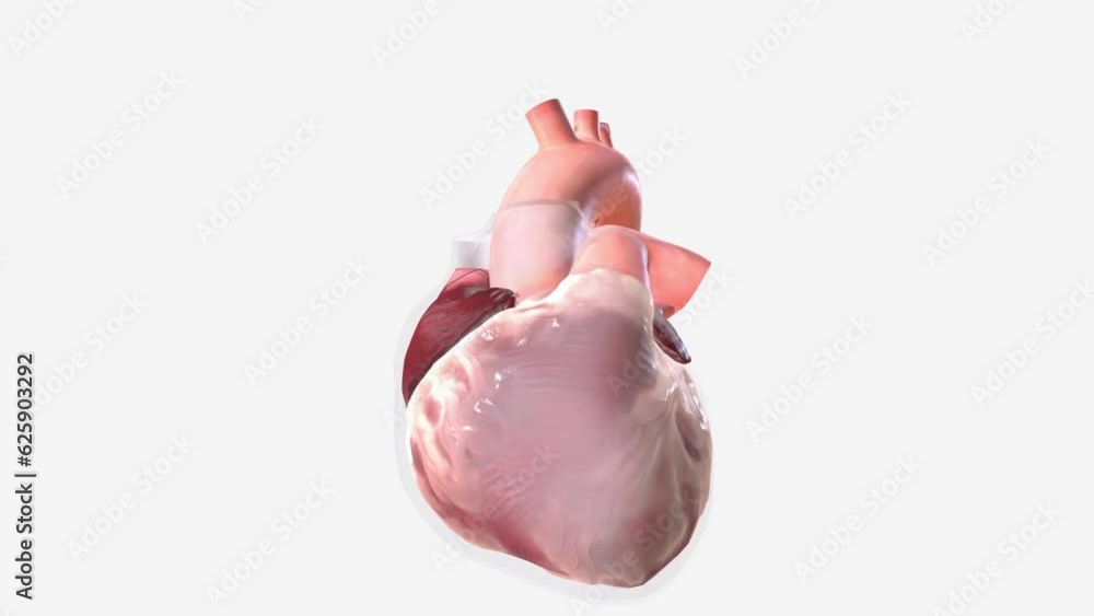 The pericardium is a fibrous sac that encloses the heart and great ...