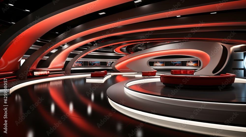 Tv Studio. News studio. News room. Background for newscast. Backdrop ...