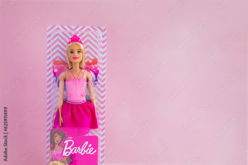 A beautiful stylish plastic barbie doll in box, Toy for children ...