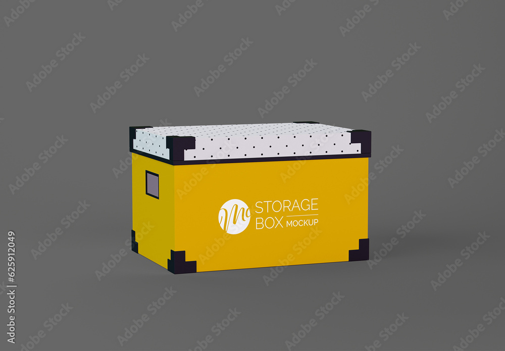 Storage Box Mockup Stock Template | Adobe Stock