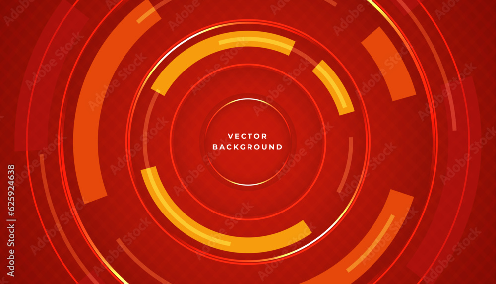 Premium vector abstract red circle background. High quality background ...