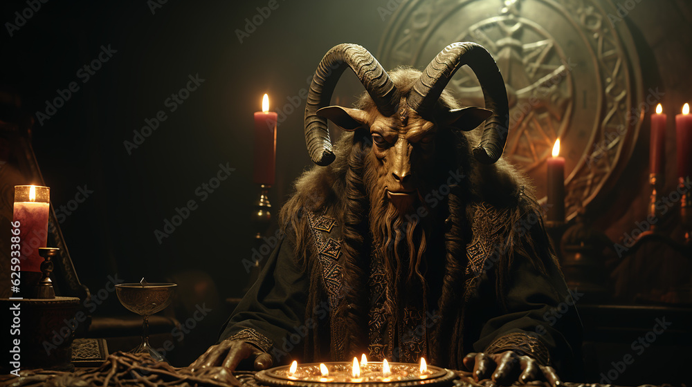 Generative AI, Infernal Enigmas: Unveiling Satanic Symbols Stock ...