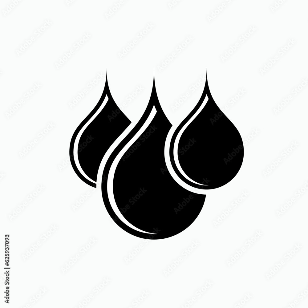 Trans Fat Icon. Drop. Rain, Cholesterol Symbol - Vector, Sign for ...