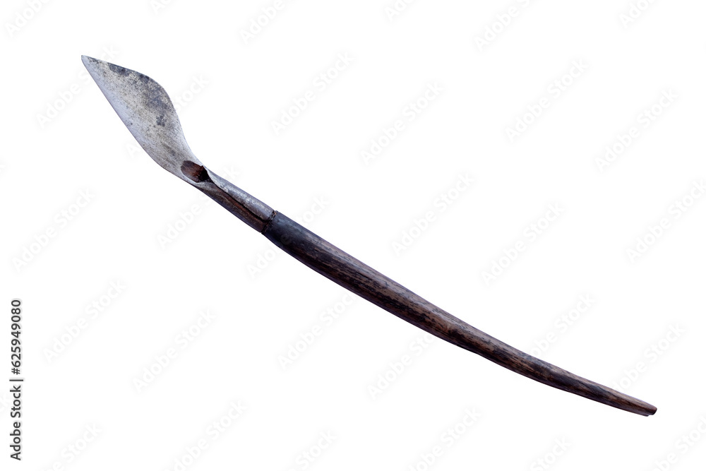 Handmade traditional small sharp knife and long handle weapons in Local ...