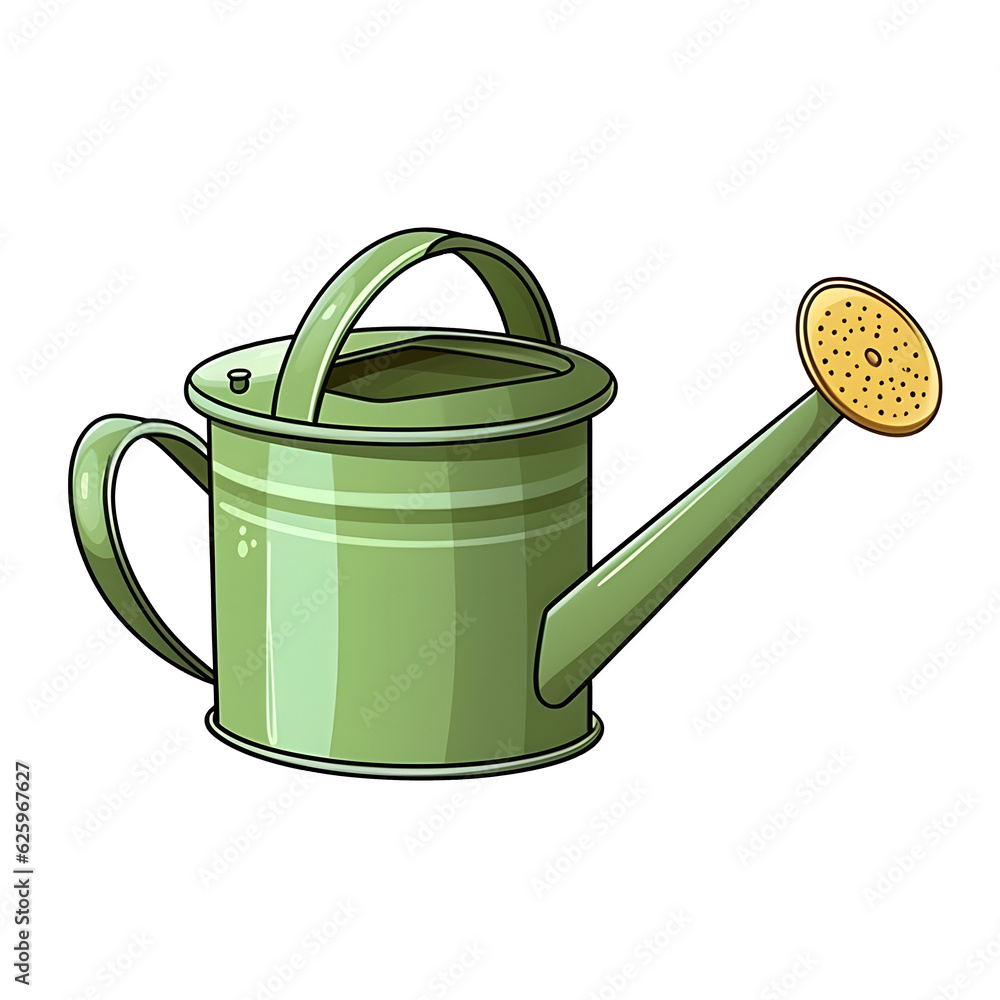 watering can cartoon clipart, transparent background Stock Illustration ...