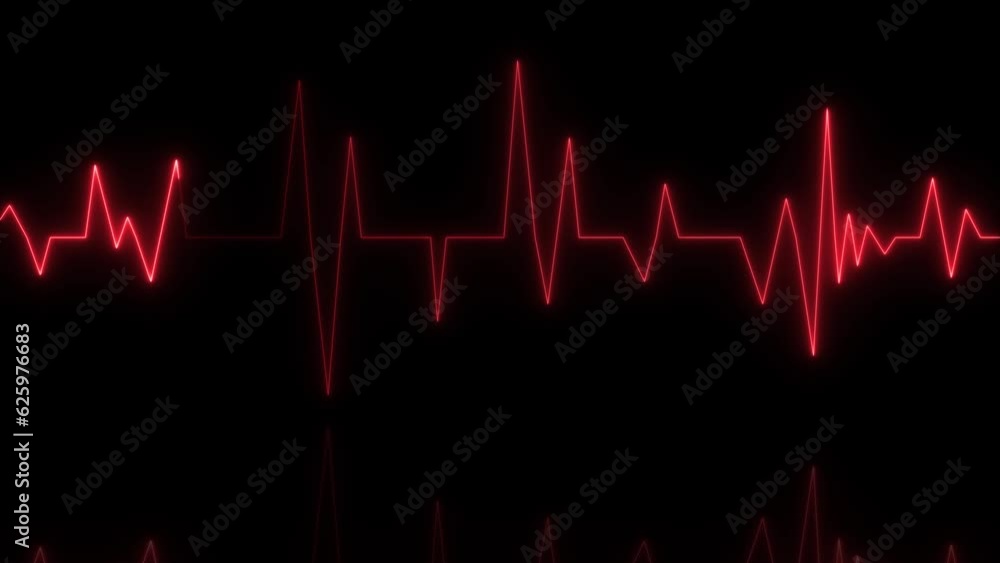 Heart rate monitors electrocardiogram EKG ECG. Heart beat line template ...