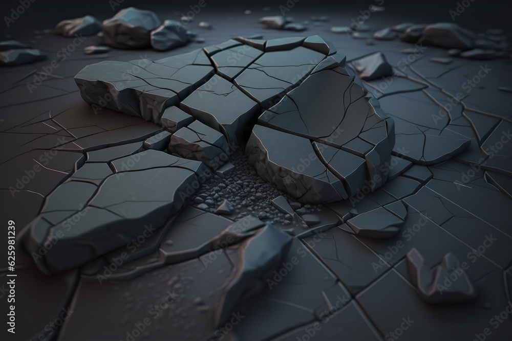 Flat slate cracked rock background. Dry cracked earth abstract ...