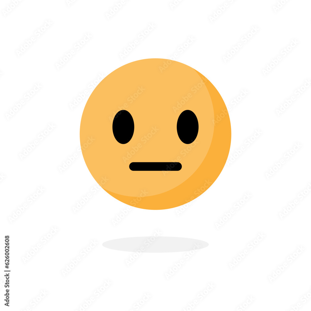 Speechless Emoticon. Quiet Symbol. No Comment Symbol - Vector, Sign for ...