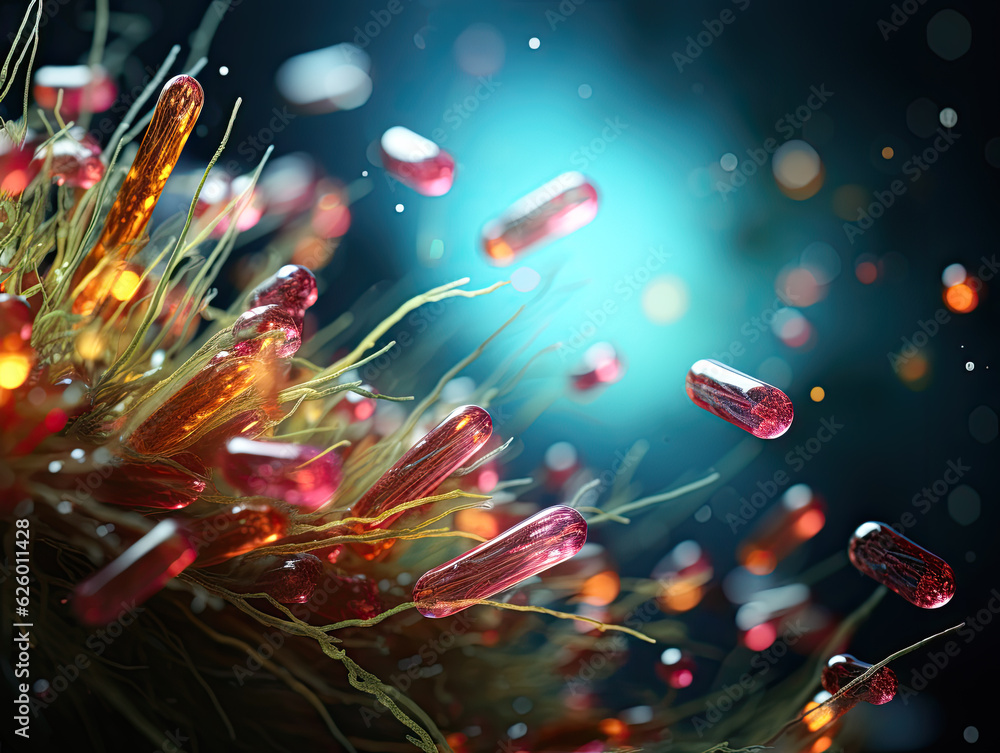 Health care medication and treatment with probiotics bacteria in ...