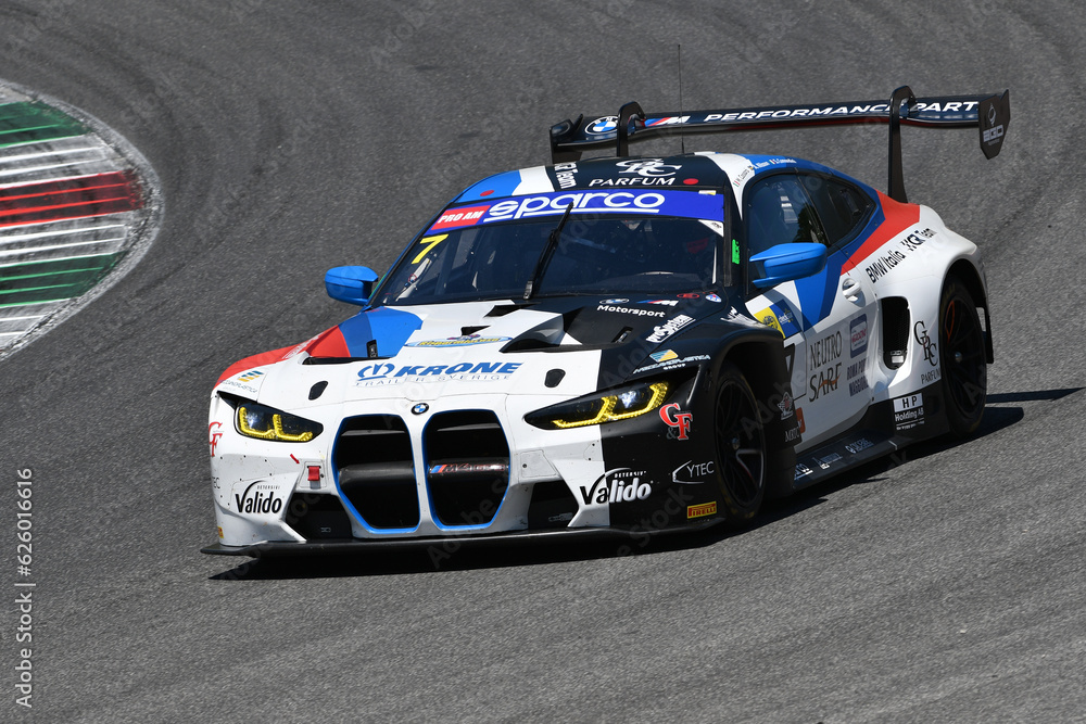 Scarperia, 7 July 2023: BMW M4 GT3 of Team BMW Italia Ceccato Racing ...