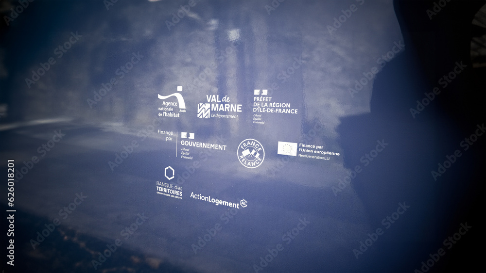 July 2023, a group of urban planning administration logos on a ...