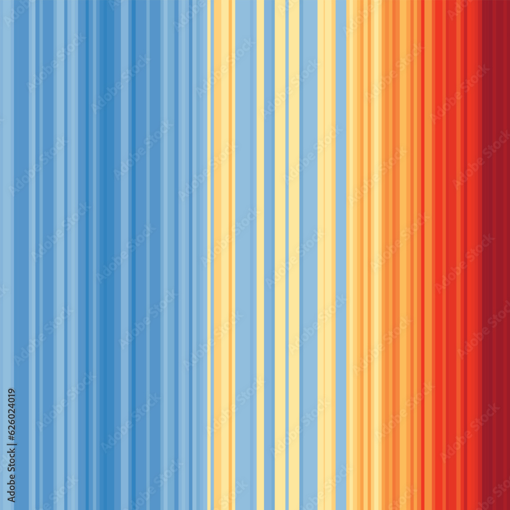 Pattern with warming stripes from Earth global average surface ...