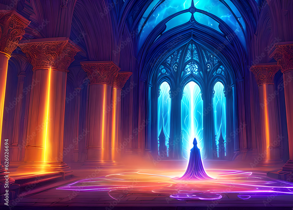 Time Portal Architectural Majestic Portal Fantastic Landscape,Setting ...