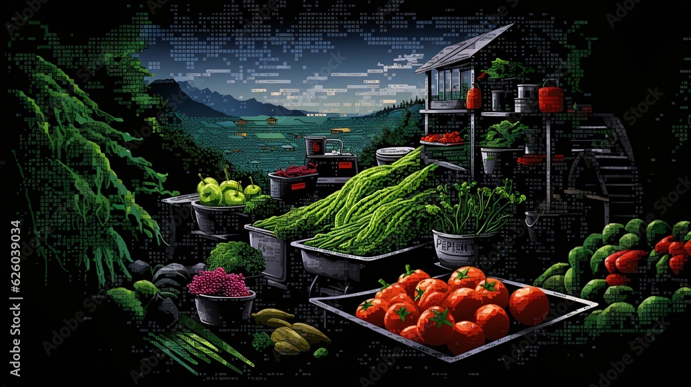 Farm-to-Pixel Table: Experience the 2D Fresh Produce Wonderland ...