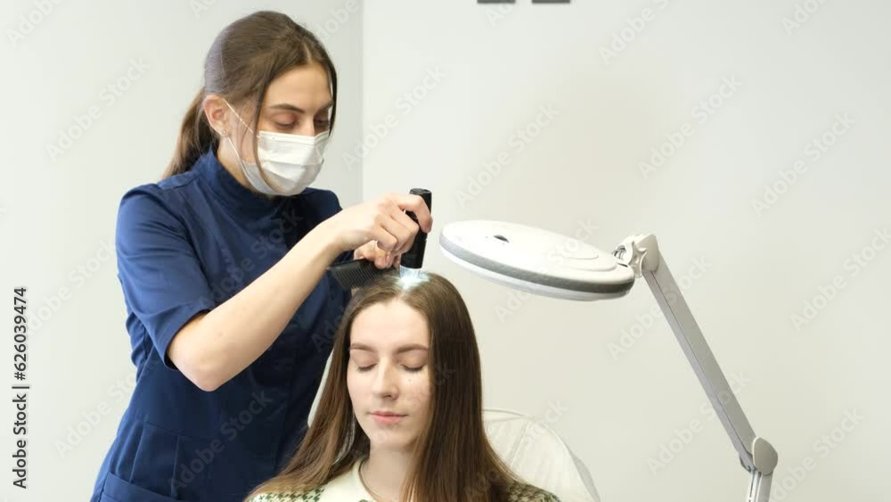 Diagnostic complex for microscopic examination of hair and skin of the ...