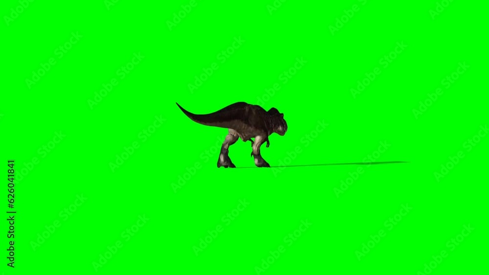 Vidéo Stock Dinosaur chroma key, Dinosaur green screen animation. dino ...