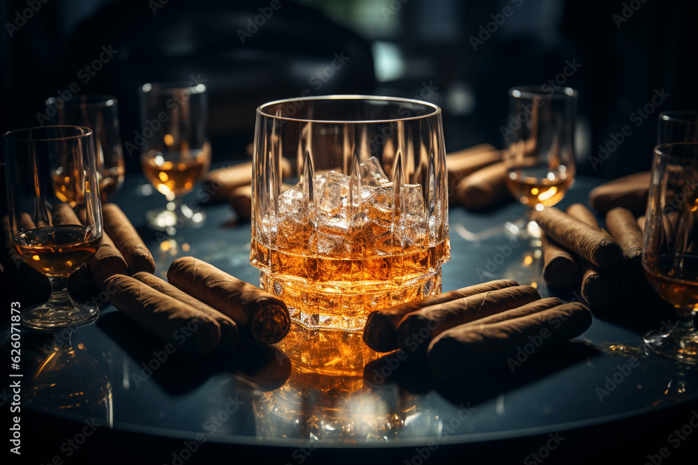 Cigar, cylindrical tobacco leaf twist, smoked, Cuban, tobacco smoking ...