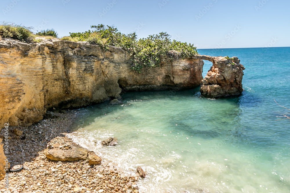 Los Morrillos de Cabo Rojo, is a cape and tombolo landform located in ...