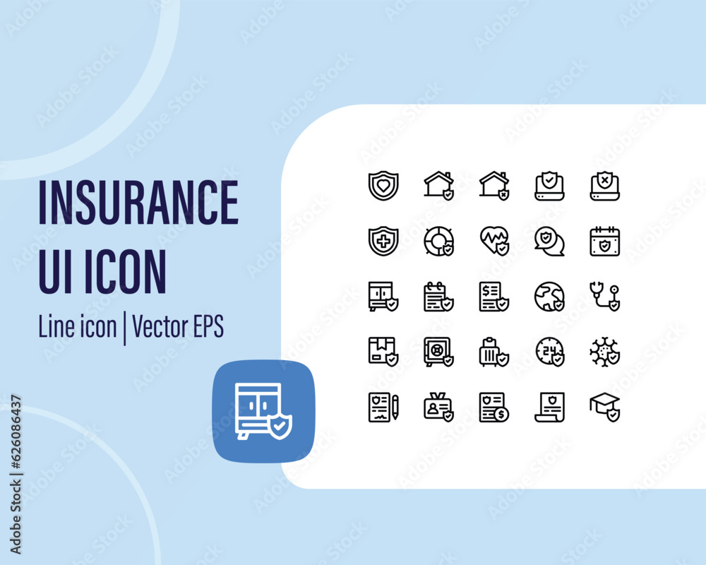 set of ui ux icon set, user interface icon set collection. Stock Vector ...