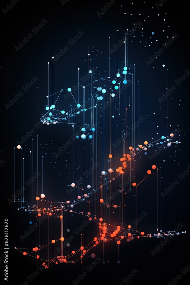 Abstract Data Visualization Book Cover Insightful Data Visions