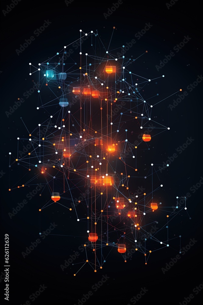 Abstract Data Visualization Book Cover Insightful Data Visions