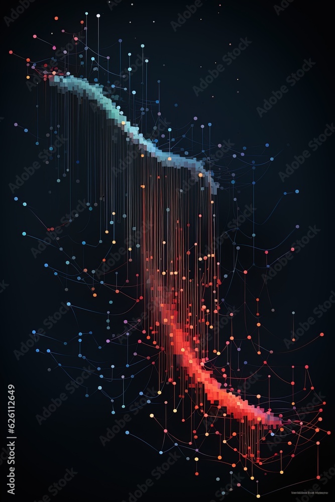 Abstract Data Visualization Book Cover Insightful Data Visions