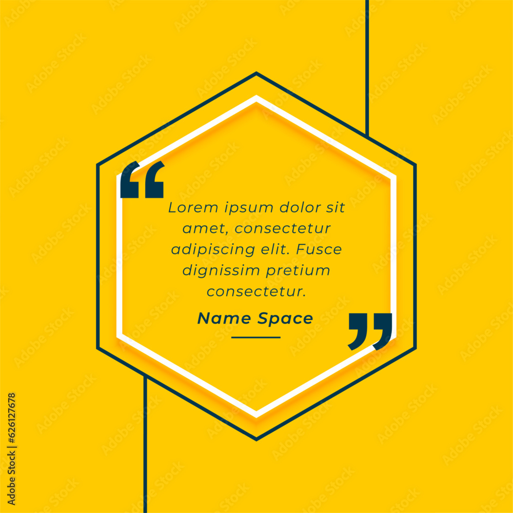 Poster quotation text template with a simple frame vector – Muurposter ...