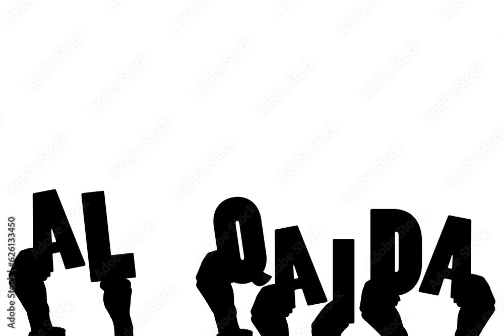 Digital png illustration of hands with al qaida text on transparent ...