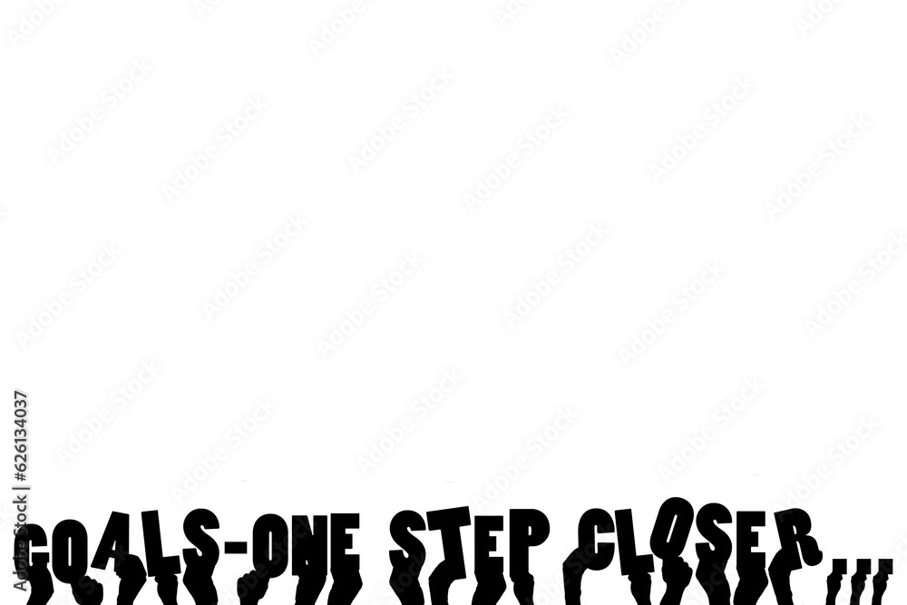 Digital png silhouette image of hands holding goals one step closer ...