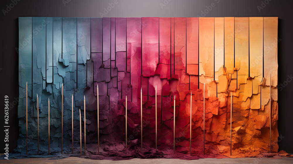 Abstract background exploring hues and fluid dynamics in 4K resolution ...